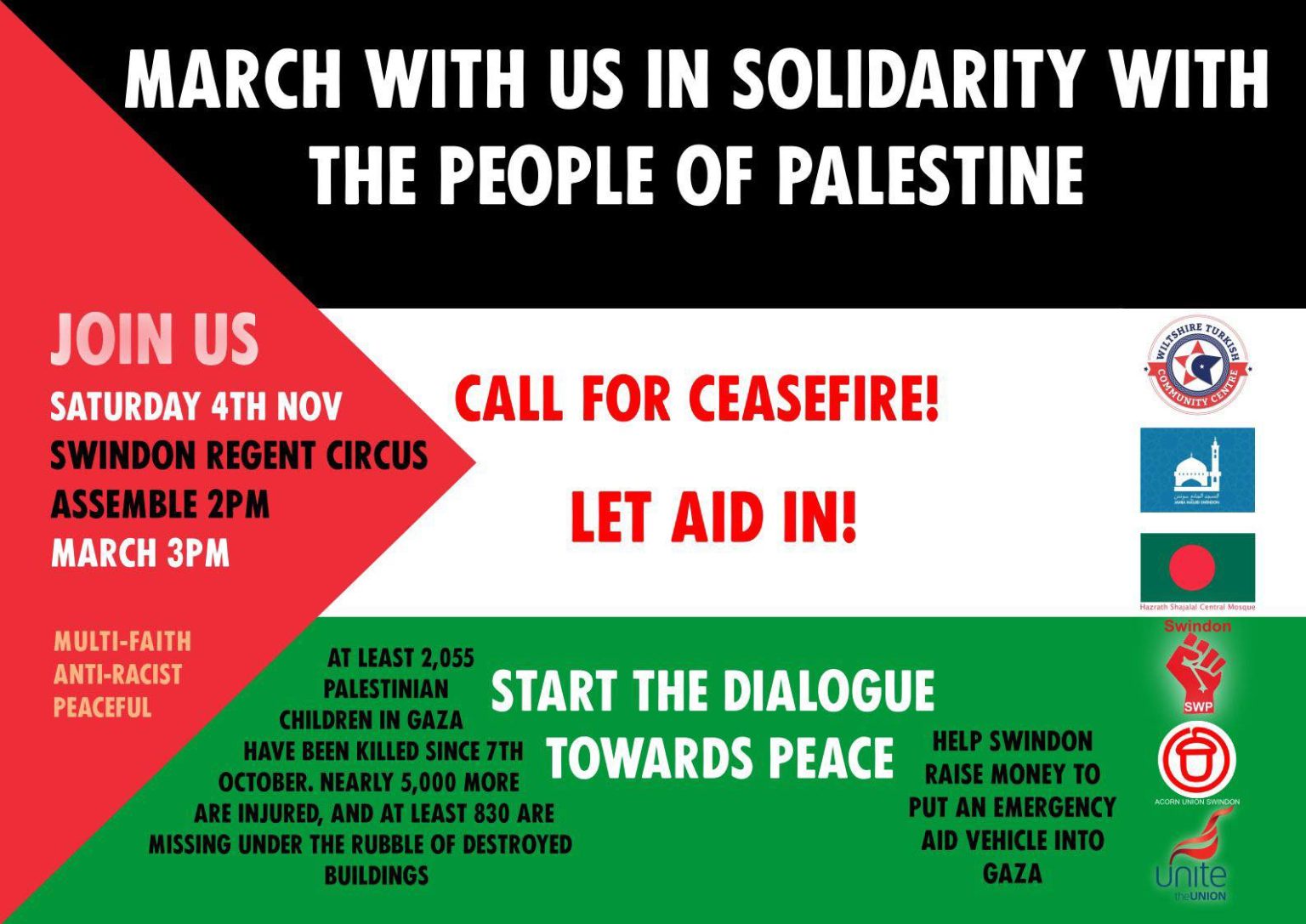 Swindon Palestine Solidarity Surprise Their Local Liebour Party - Unity ...
